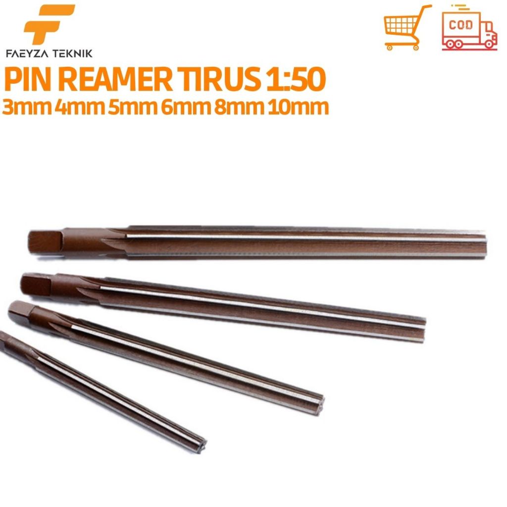 Jual Hand Reamer Tirus 3mm 4mm 5mm 6mm 8mm 10mm Pin Reamer 1:50 Reamer ...