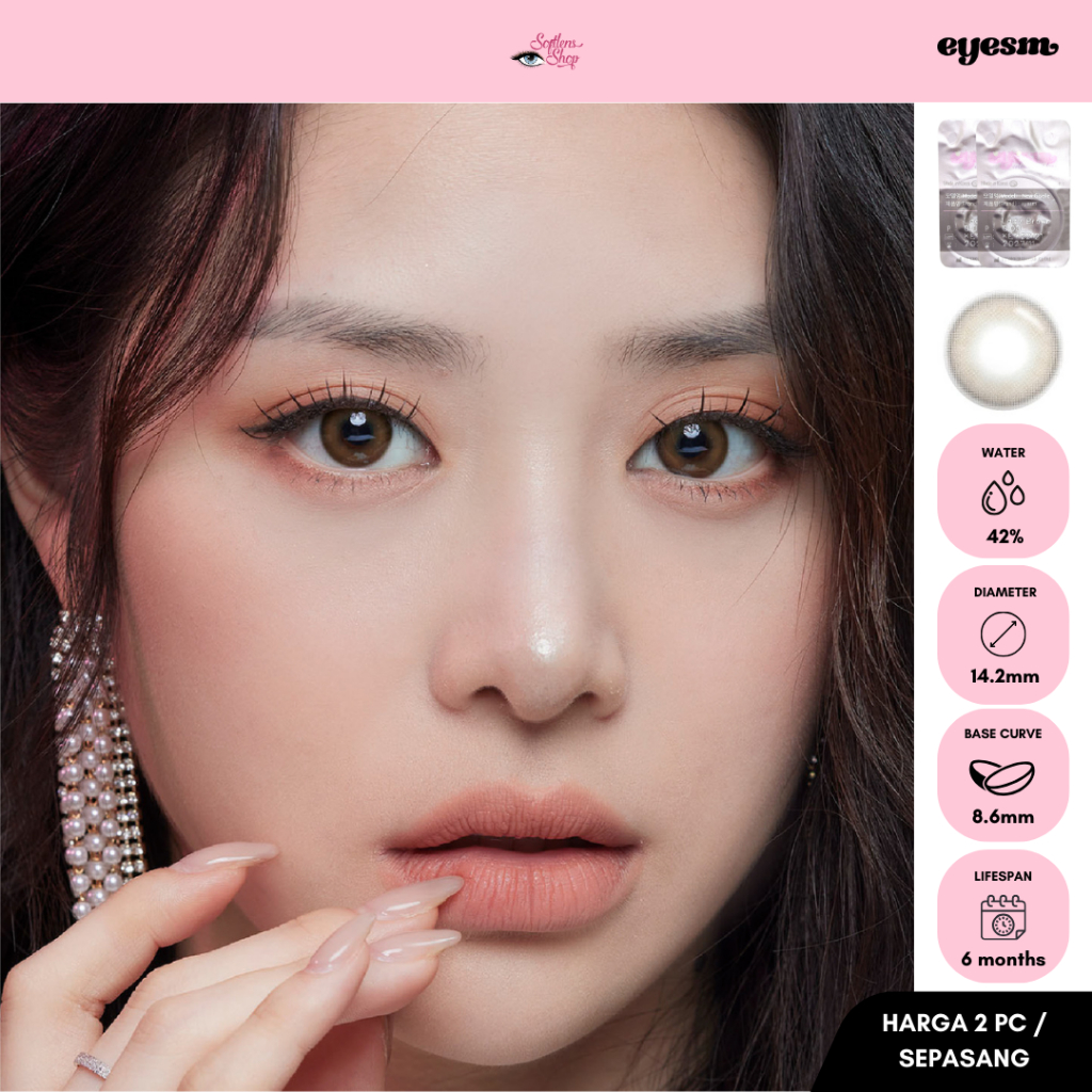 Jual SoftlensShop Softlens Eyesm Orcher Brown (sepasang) | Shopee Indonesia