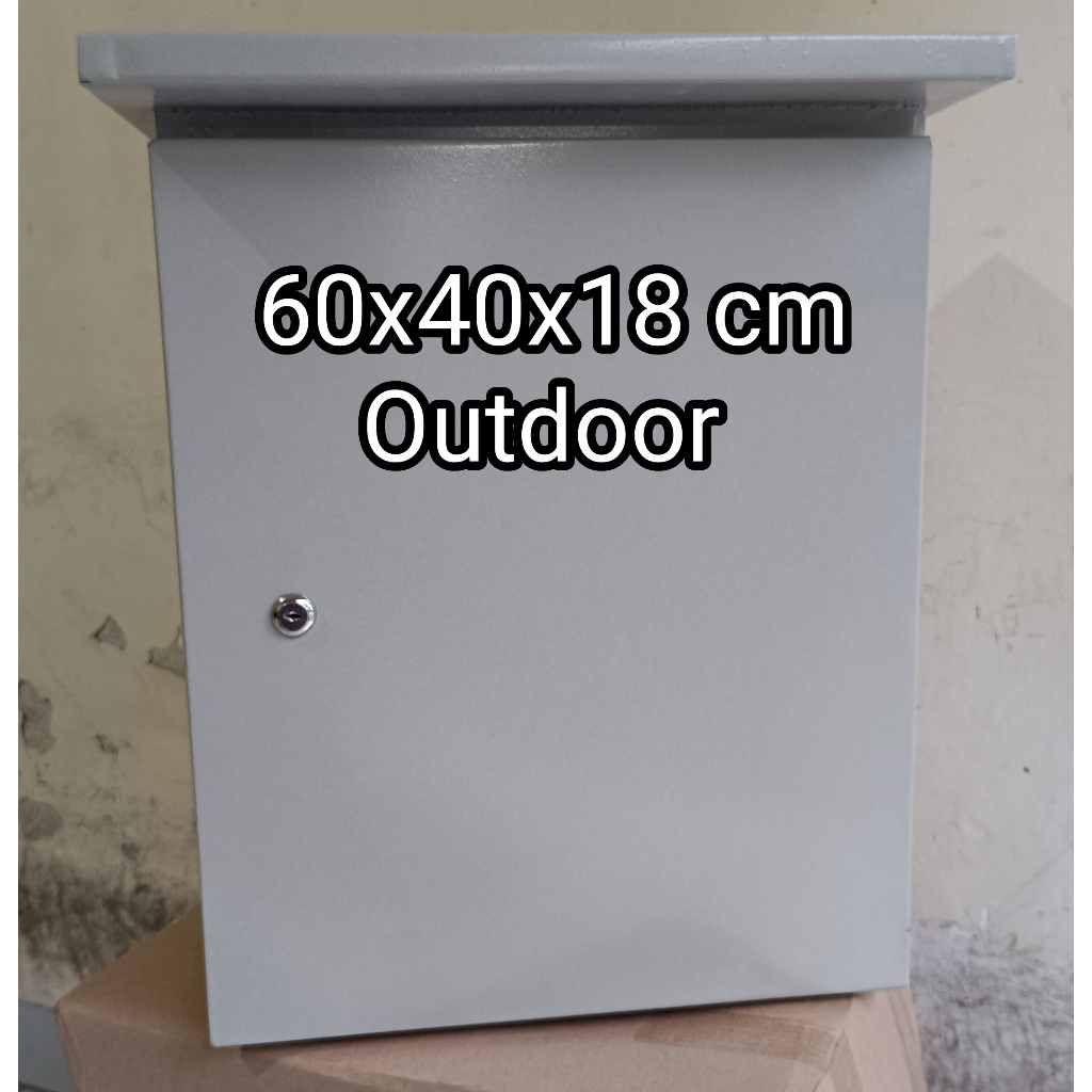 Jual Box Panel Listrik Outdoor 60x40x18 cm Cat Coating tebal 1mm Abu ...