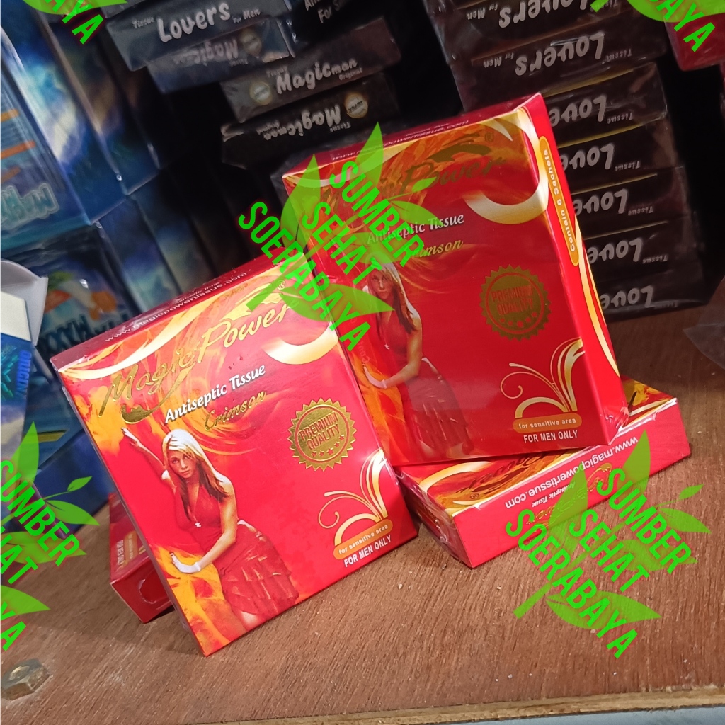 Jual TISU MAGIC POWER TISU MERAH HIGIENIS ISI 6 SACHET RESMI KEMENKES ...