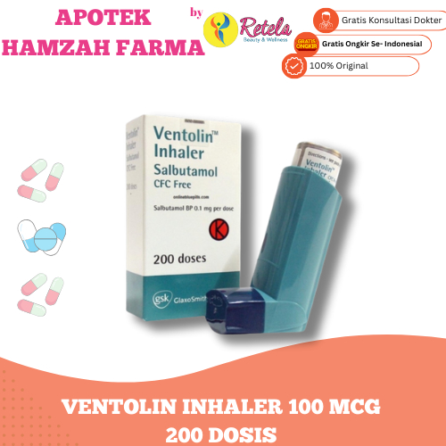 Jual VENTOLIN INHALER 100 MCG 200 DOSIS | Shopee Indonesia