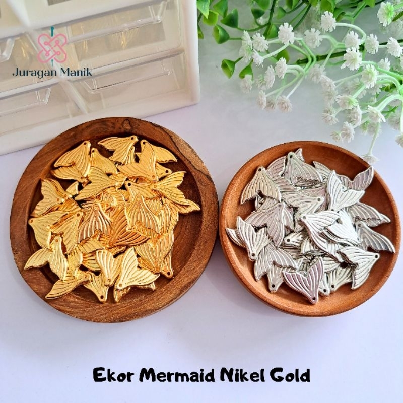 Jual 20gram MOTE MANIK MERMAID TAIL CHARM EKOR MERMAID CCB NIKEL GOLD ...