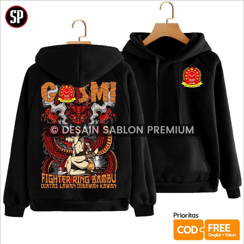 Jual JAKET HOODIE PAGAR NUSA GASMI REAL FIGHTER / Bahan Katun Lembut ...