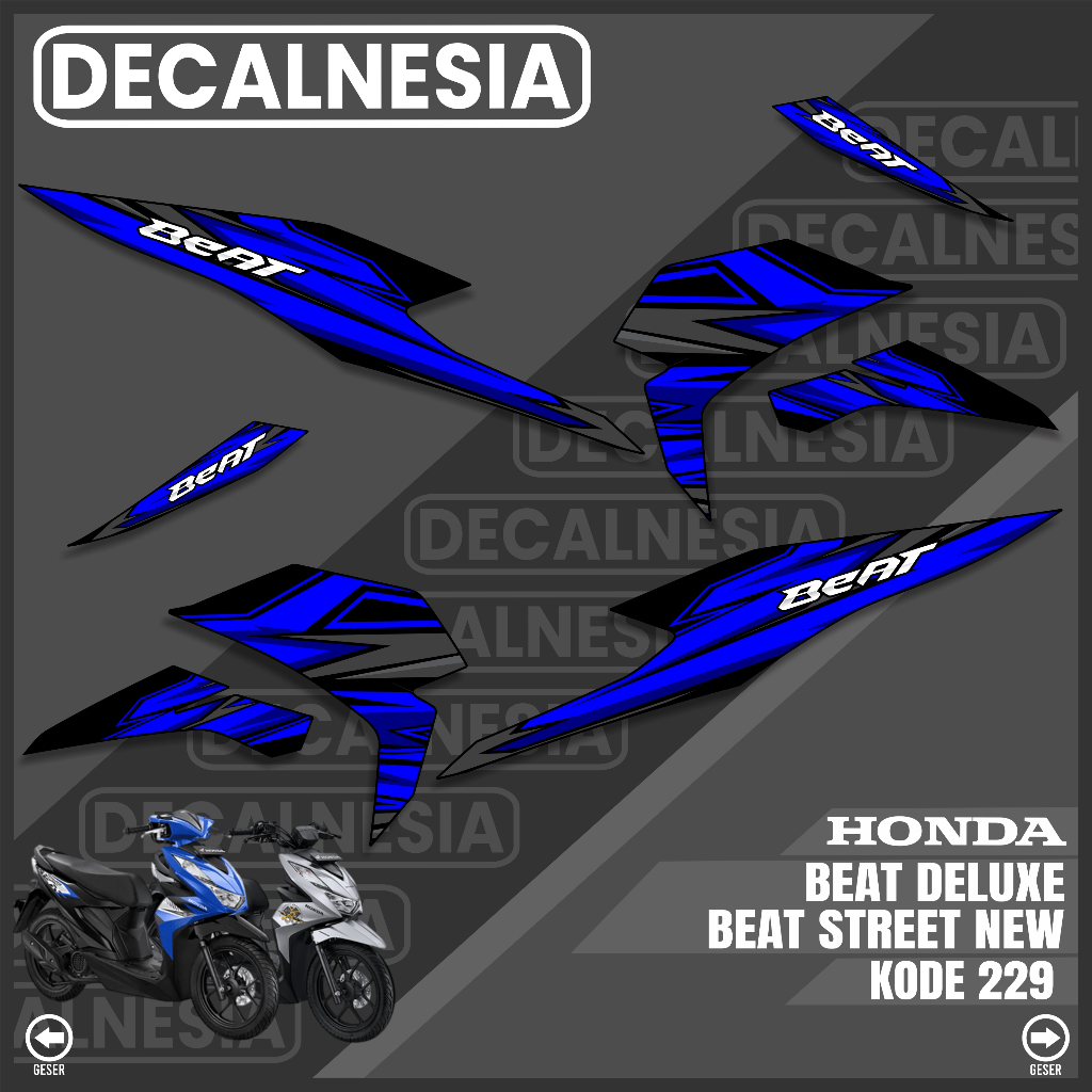 Jual Stiker Striping Motor Beat Deluxe CBS ISS Street New 2021 2022 ...