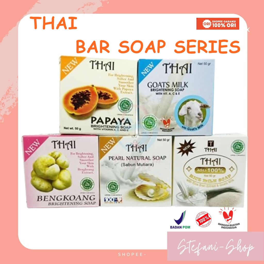 Jual Sabun Batang Thai Bar Soap 50gr BPOM & HALAL | Shopee Indonesia