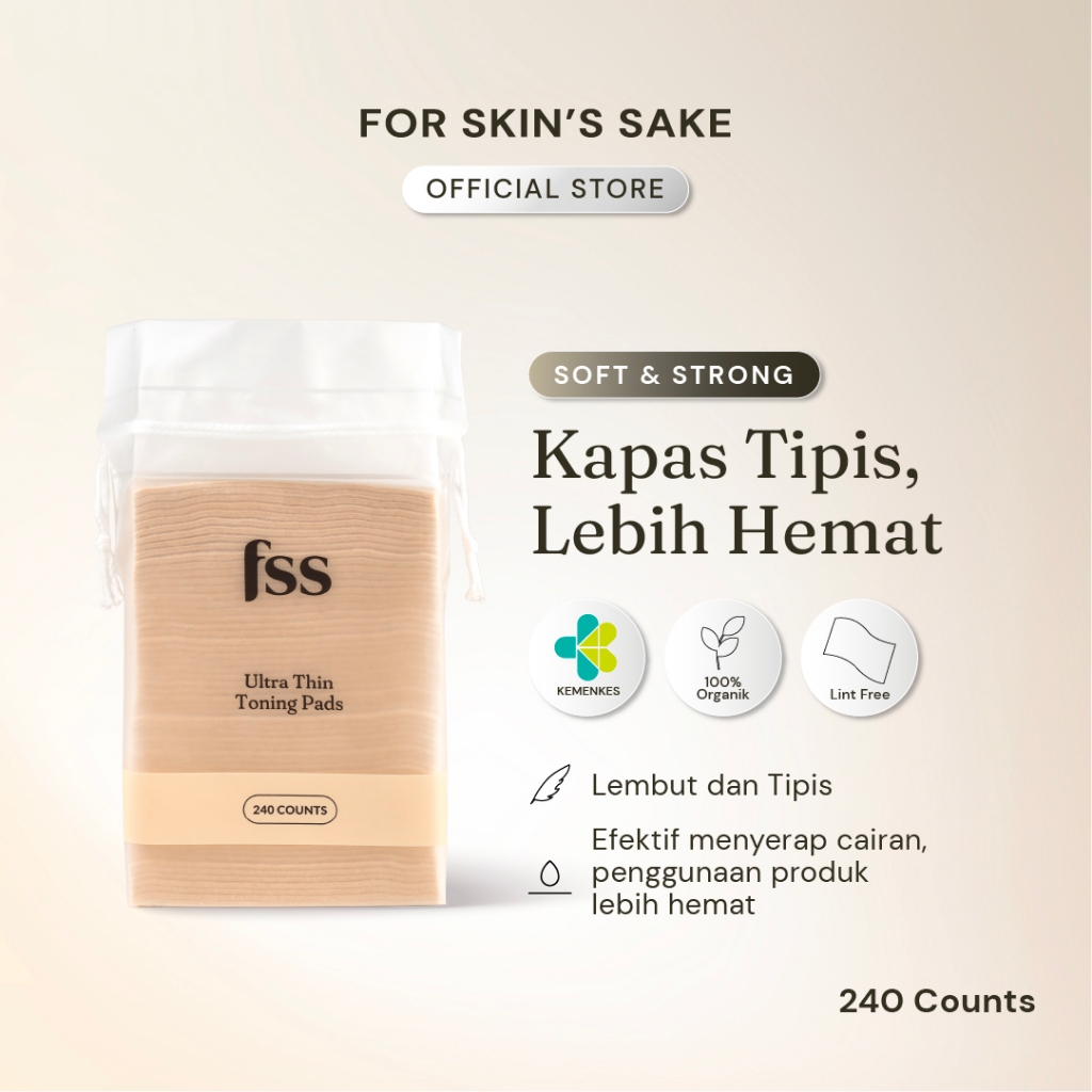 Jual For Skin's Sake FSS Ultra Thin Toning Pads Kapas Toner Kapas Tipis Kapas Multiguna Efektif ...