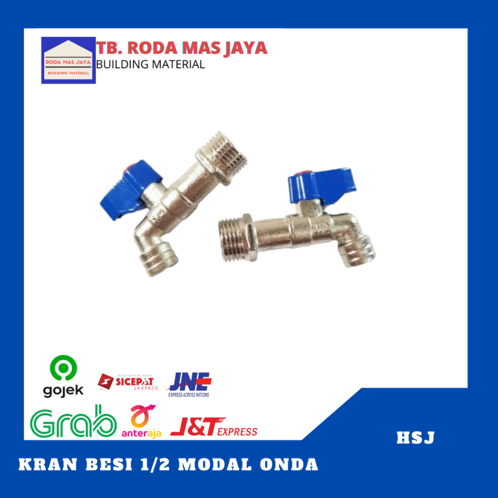 Jual Keran Air Besi/ Kran Air Model Onda/ Kran Besi HSJ 1/2 Inch & 3/4 ...