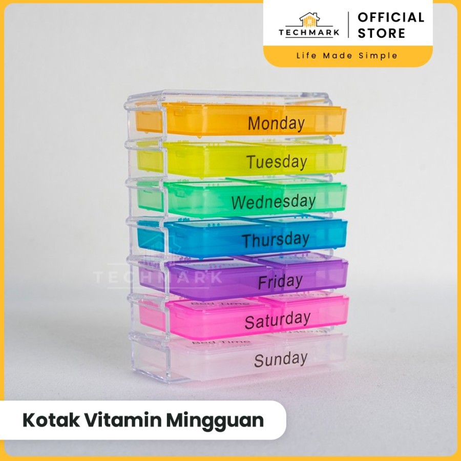Jual Kotak Obat Tempat Tablet Harian Mingguan Pagi Siang Malam | Shopee ...