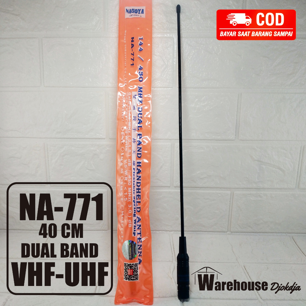 Jual Antena Handy Talkie NA-771. Dual band. Lentur. Konektor BNC | Shopee Indonesia