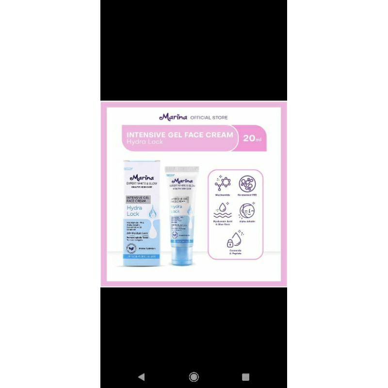 Jual marina face cream hydra lock 20g | Shopee Indonesia