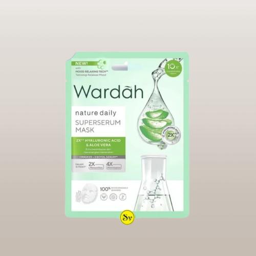 Jual Wardah Nature Daily | ALOE VERA | SuperSerum Mask 20ml | Shopee ...