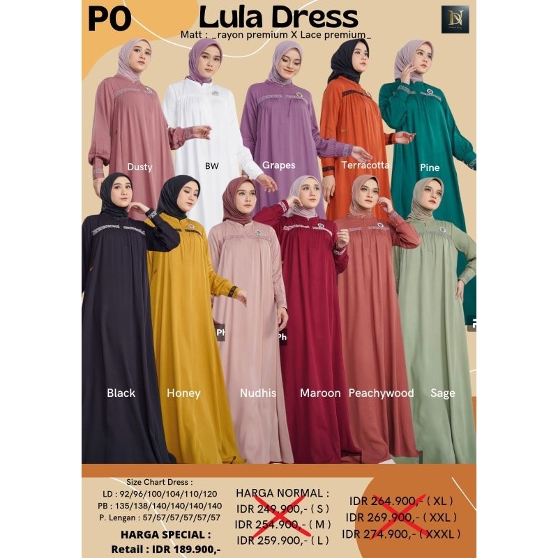 Jual lula dress nadheera luxury special price | Shopee Indonesia