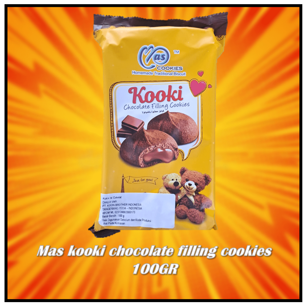Jual Mas kooki chocolate filling cookies 100gr | Shopee Indonesia