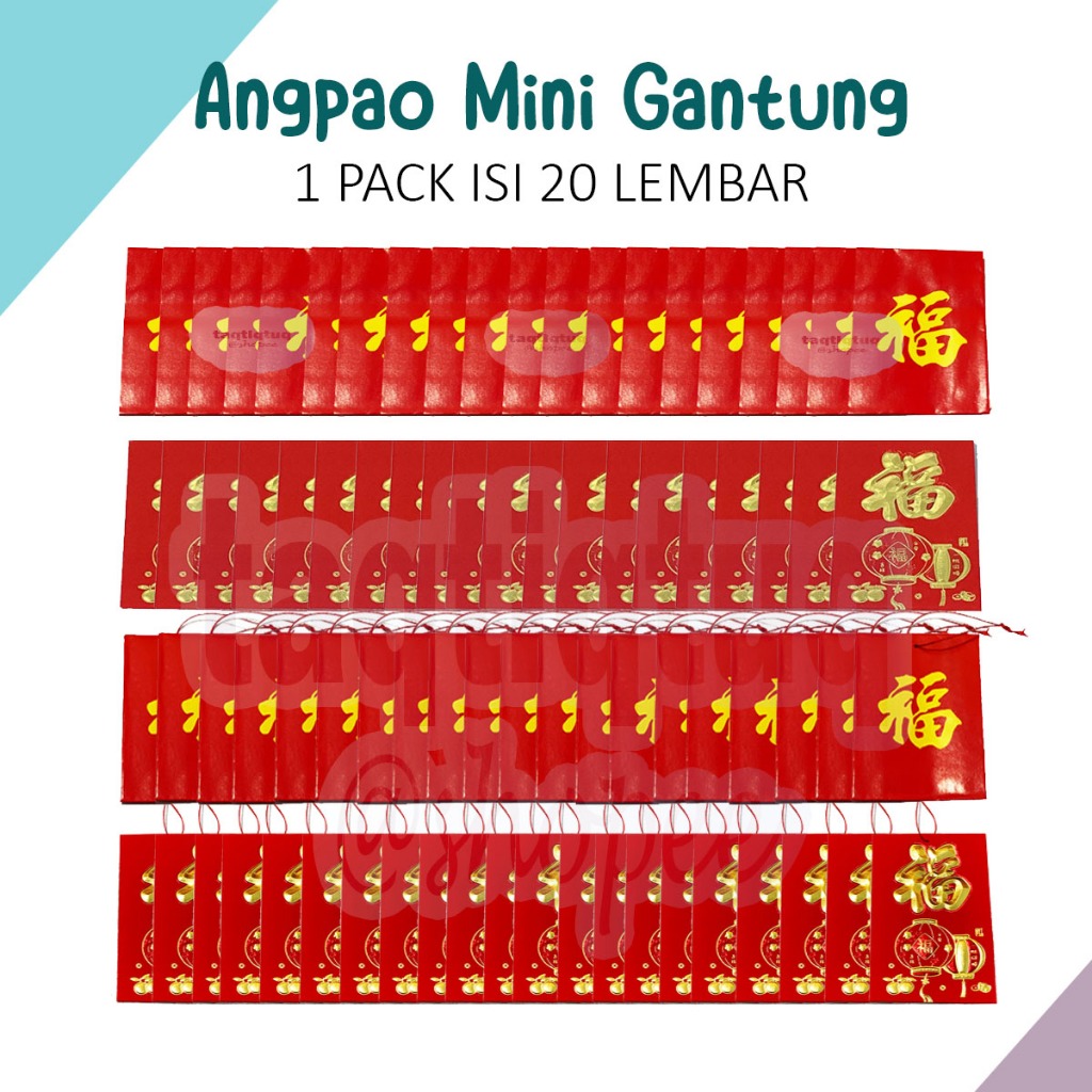 Jual TQ Angpao Imlek Angpao MIni Angpao Gantung Mini Angpau Tali Hoki ...