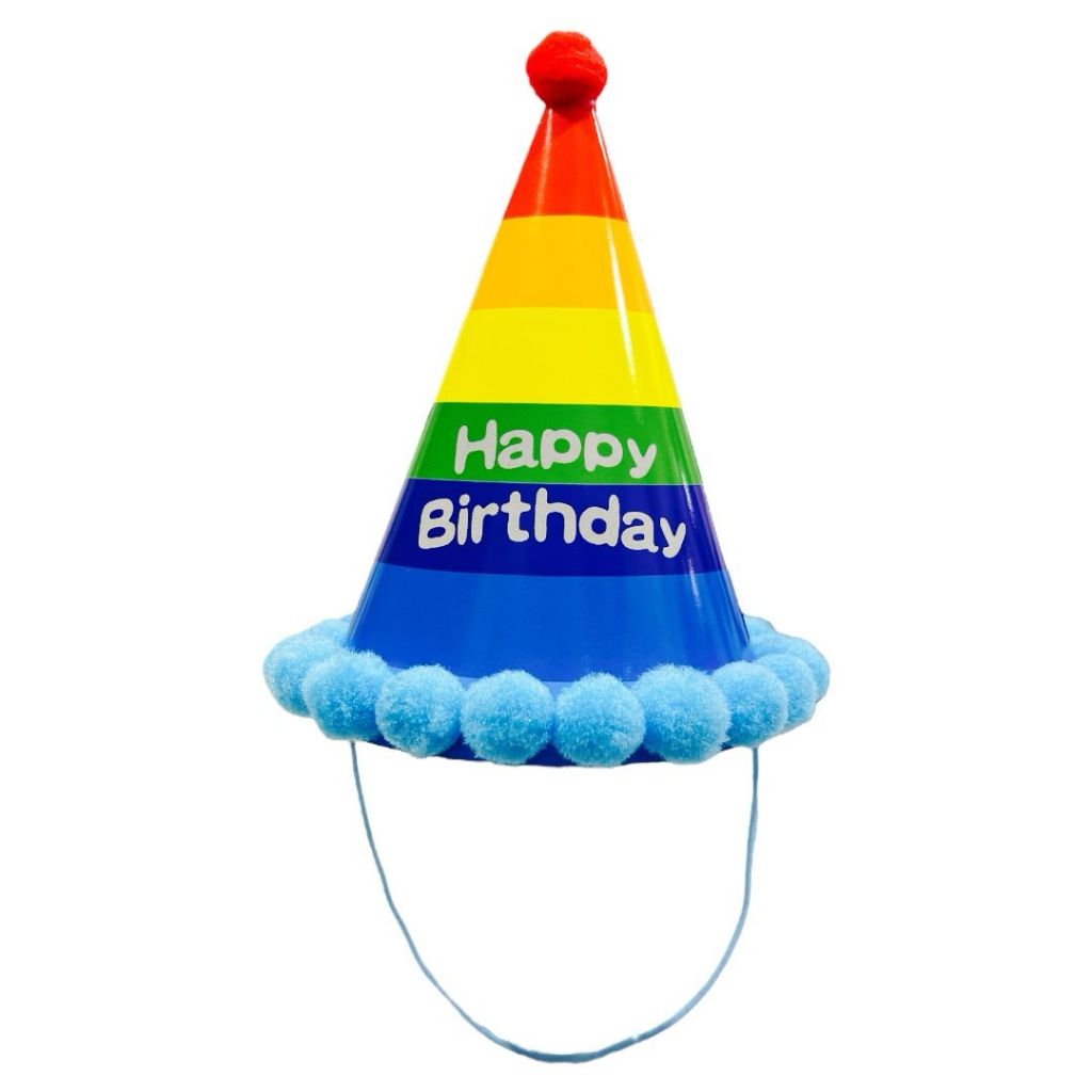 Jual Topi Ulang Tahun Kerucut Pompom / Topi Pesta / Birthday Party Hat ...