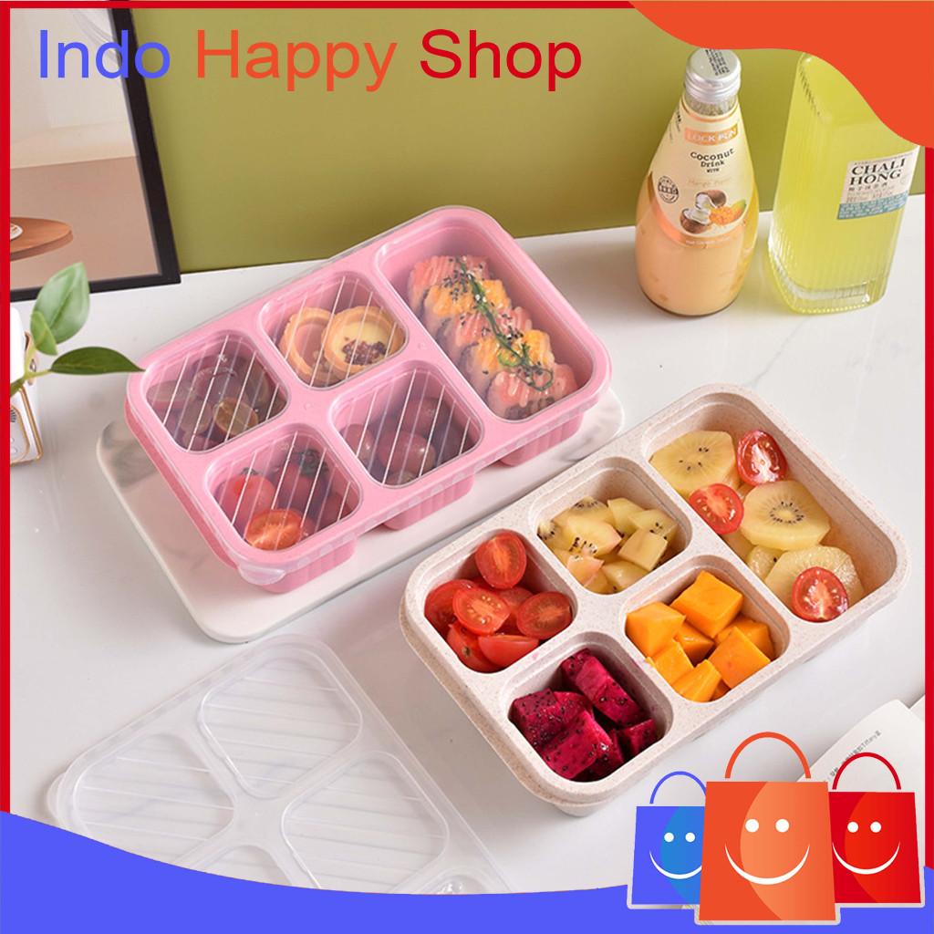 Jual Kotak Bento 5 Sekat Kotak Makan Microwave Oven 𝙄𝙃𝙎 1129 | Shopee Indonesia