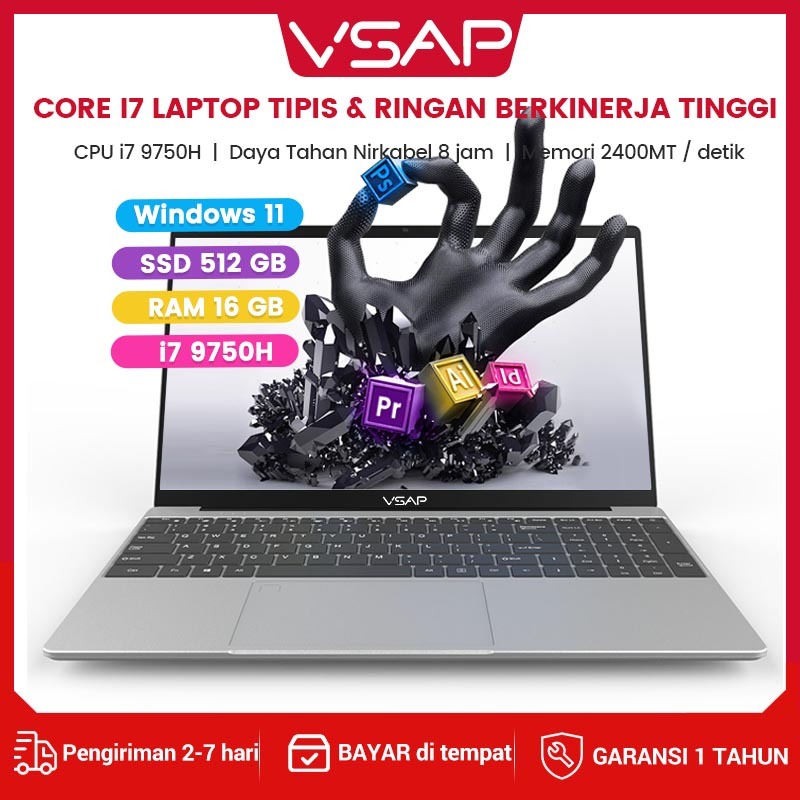 Jual VSAP Core i7 2-in-1 Laptop Kantor/GameRampingBerkinerja Tinggi SSD 512GB RAM 16GB | Shopee ...