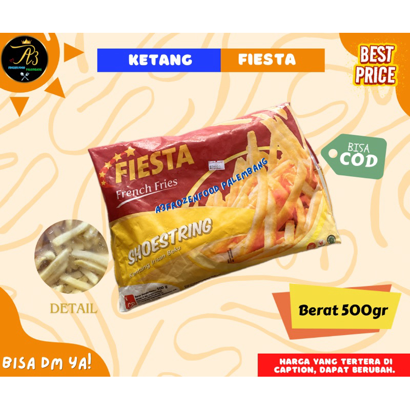 Jual Kentang Fiesta 500gr | A3 Frozenfood Palembang | Shopee Indonesia