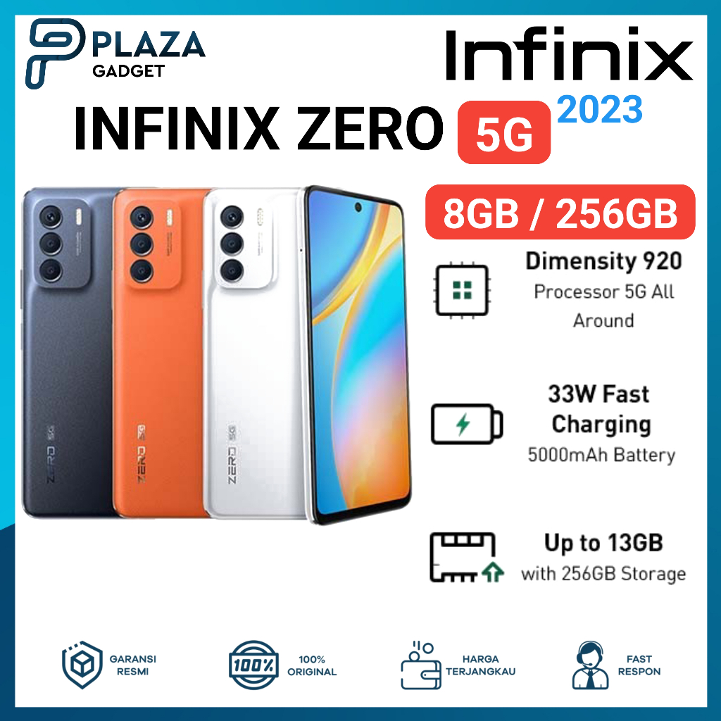 Jual Infinix Zero 5G 2023 8/256GB Ram 8GB Rom 256GB – Dimensity 920 5G Garansi resmi 1 tahun ...