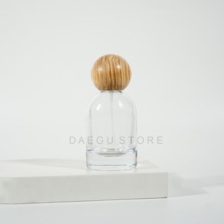 Jual Botol Botol Parfum 50ml Spray Kaca Tebal Tutup Kayu Bulat ...