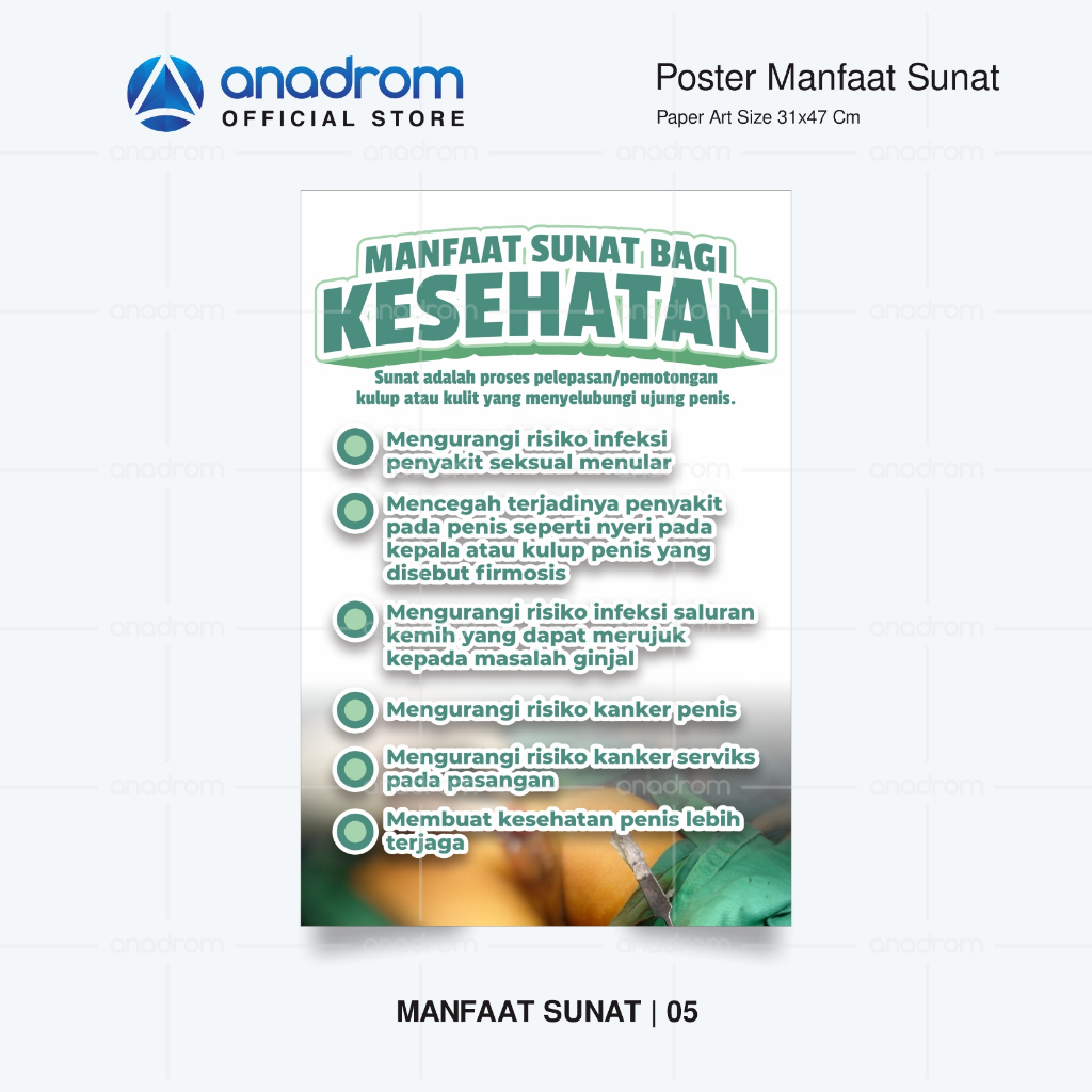 Jual Poster Seputar Manfaat Sunat Bagi Kesehatan | Poster Promosi ...