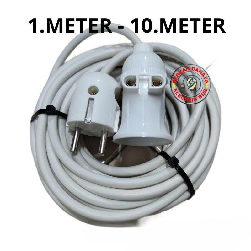 Jual FITTING LAMPU GANTUNG KOMBINASI KABEL 1 2 3 4 5 6 7 8 9 10 METER ...