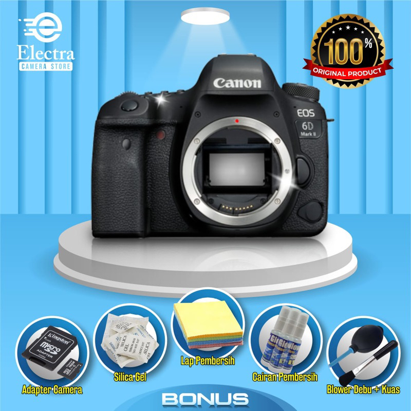 Jual canon 6d mark ii fullset box mulus murah | Shopee Indonesia