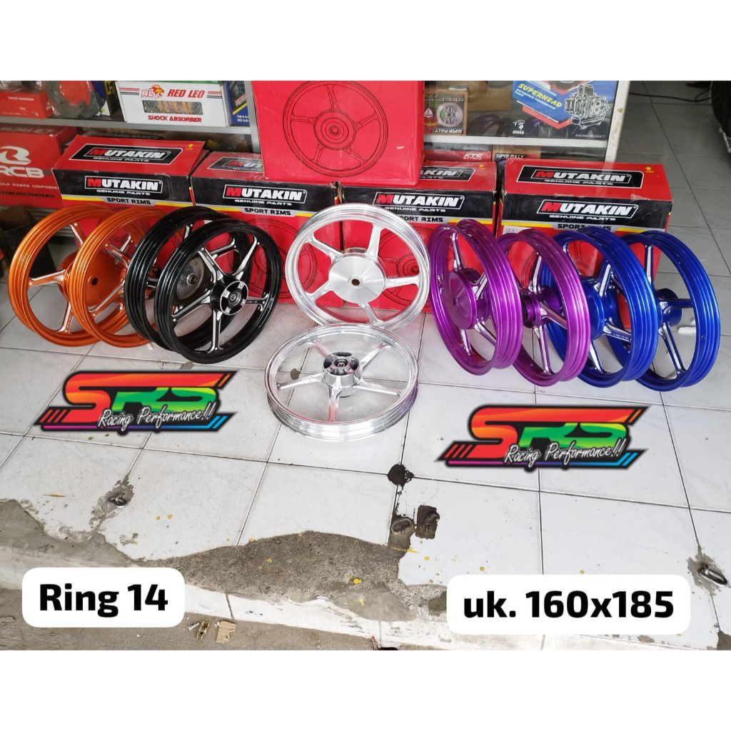 Jual Velg Mutakin CNC velg 160-185 ring 14 velk nouvo fino 115 mio ...