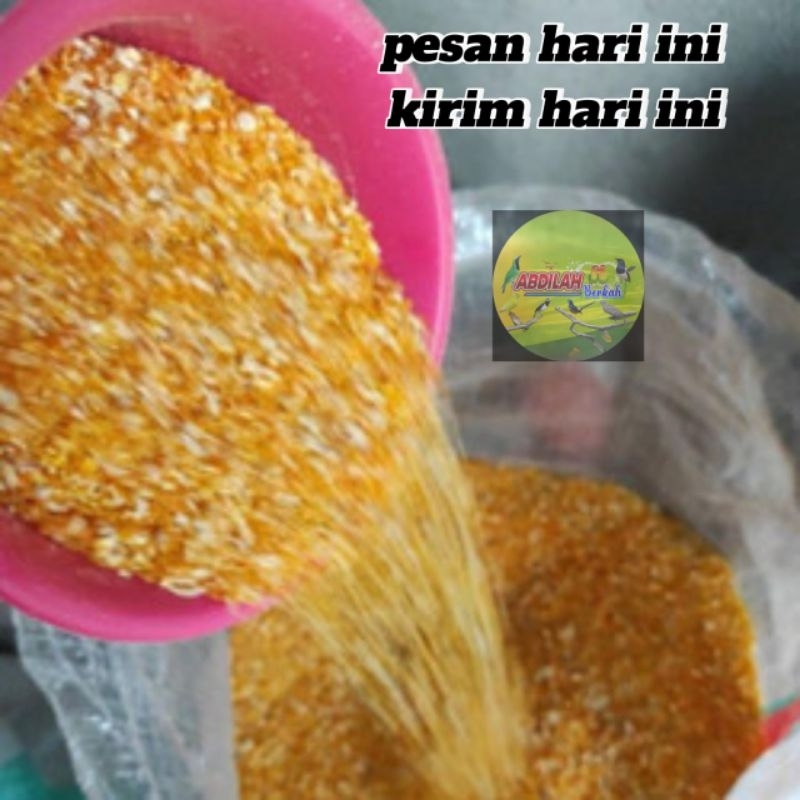 Jual pakan makanan jagung giling pakan unggas 1 Kg abdilah berkah ...