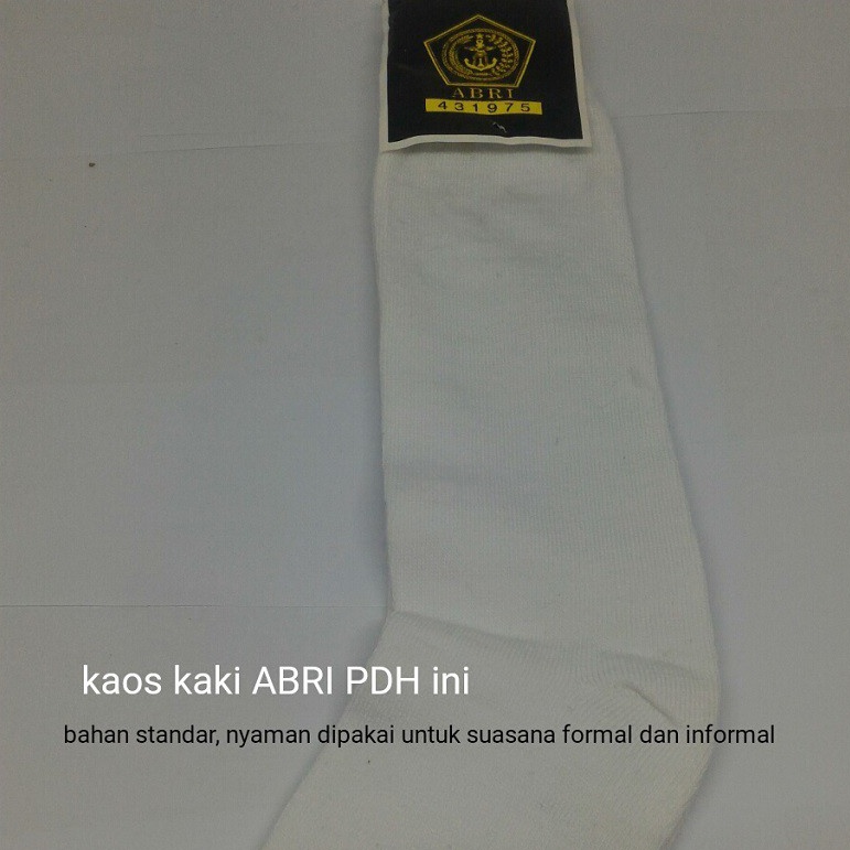 Jual Paket Laris Kaos Kaki PDH Biasa Putih Kaos Kaki ABRI Biasa Putih ...