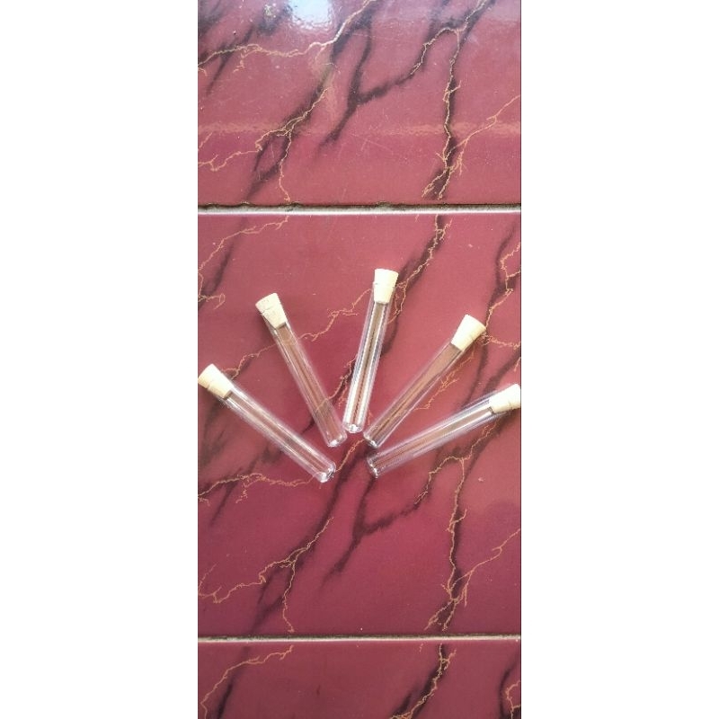 Jual tabung reaksi kaca 15 mil 16×100mm test tube + tutup | Shopee ...