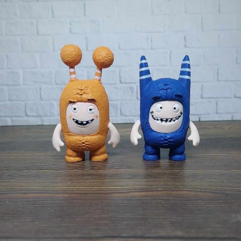 Jual Action Figure Oddbods Figure Pogo (Biru) Oren (Slick) Kuning ...