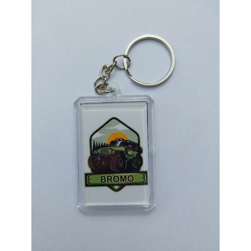 Jual Gantungan kunci / keychain akrilik 2 sisi Oleh-oleh GUNUNG BROMO ...