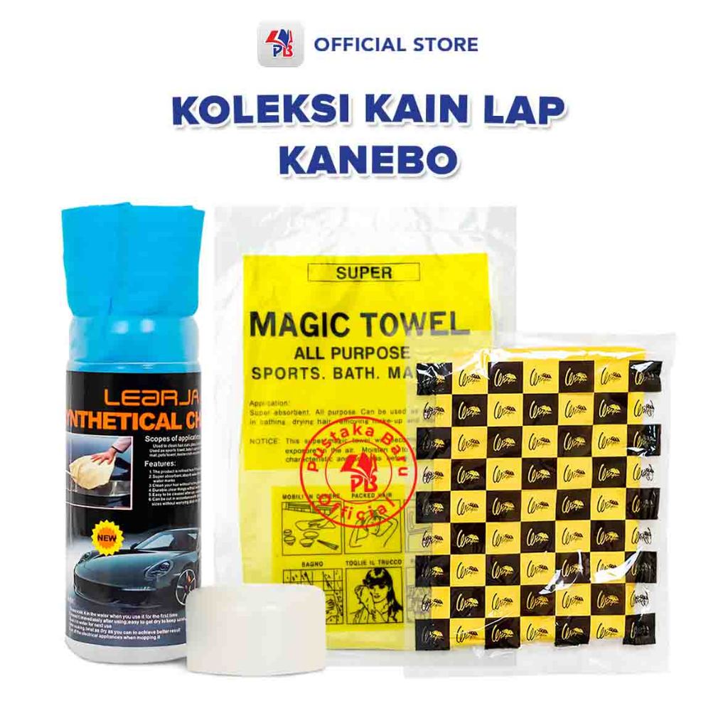 Jual Kanebo Motor Mobil Kain Lap Pengering Berbagai Ukuran Kanebo Serat ...