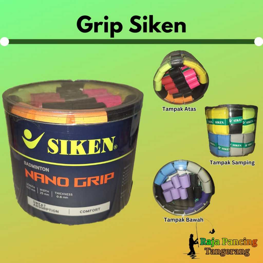 Jual Grip Siken / Lilitan Joran / Nano Grip Badminton GROSIR (1pak isi ...
