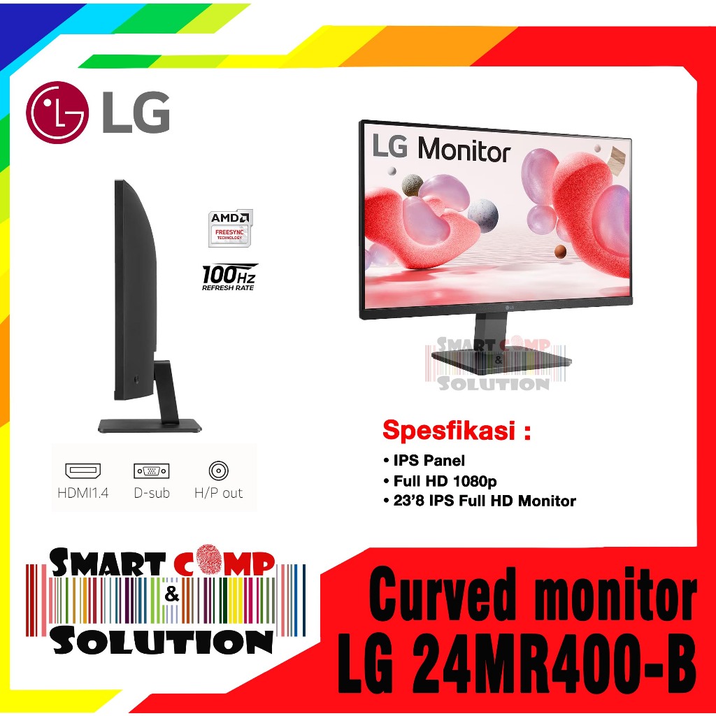 Jual Monitor LG 24" 24MR400-B / 24MR400B IPS Full HD 1080p HDMI VGA ...