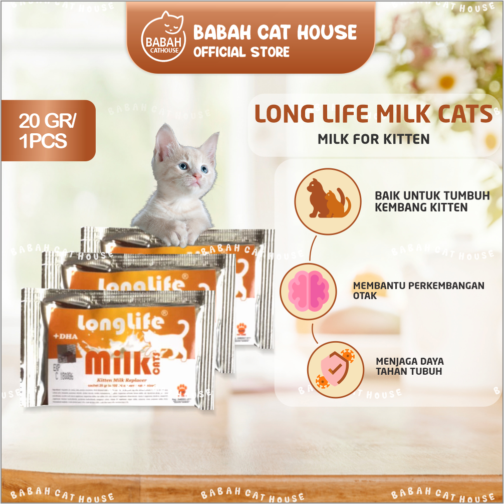 Jual Long Life KITTEN Susu Kucing Bayi Anak Baru Lahir Milk Replacer ...