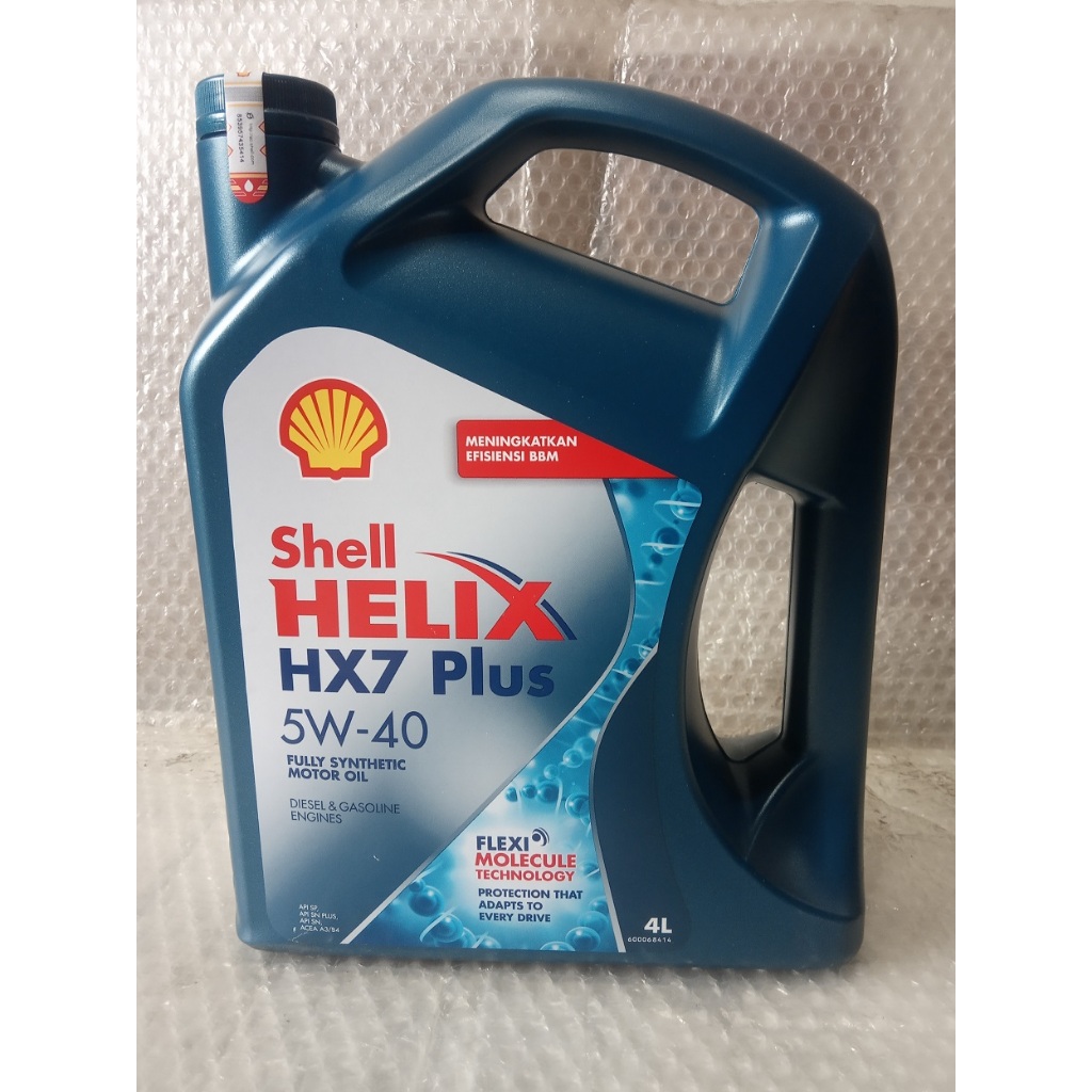 Jual Oli Shell Helix HX7 Plus 5W-40 4 Liter Asli Original | Shopee ...