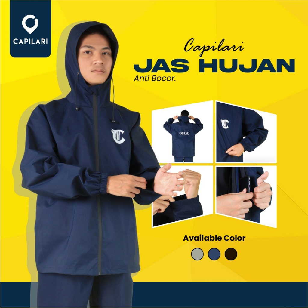 Jual Capilari - XWR 107 Jas Hujan Raincoat Anti Air Taslan Baloon ...