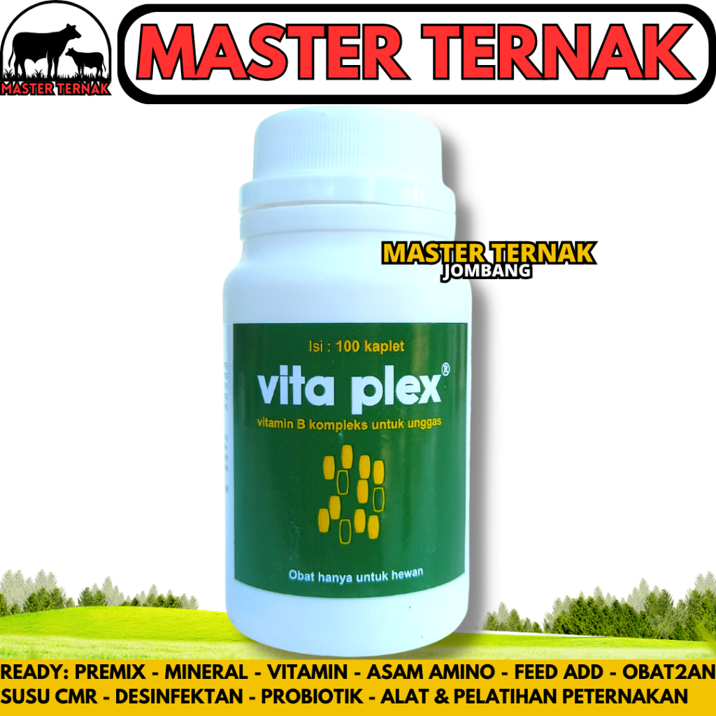 Jual VITA PLEX 100 KAPLET - Vitamin Unggas Ayam Burung Lengkap Vitaplex | Shopee Indonesia