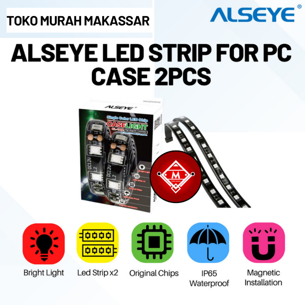 Jual LED STRIP ALSEYE FOR PC CASE 2PCS / ALSEYE LED STRIP / FAN17-ALY ...