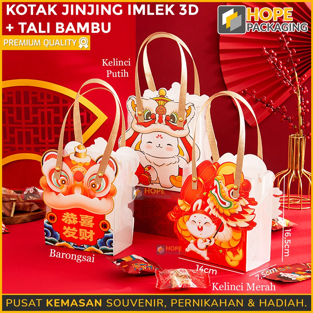 Jual Kotak Jinjing Edisi Imlek 3D + Tali Bambu / Box Barongsai Mini ...