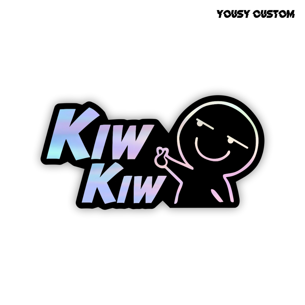 Jual Stiker KIW KIW Hologram Laminasi Glosy | Shopee Indonesia