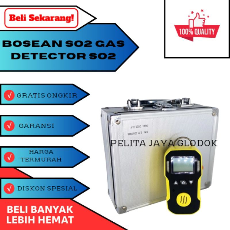 Jual Bosean SO2 Gas Detector SO2 Sulfur Dioxide Gas Analyzer Alrm System | Shopee Indonesia
