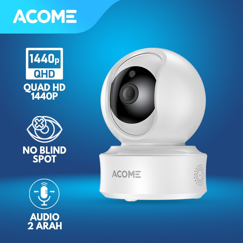 Jual ACOME APC03 CCTV Smart Camera WiFi Camera Audio FULL HD 1440P 4MP ...