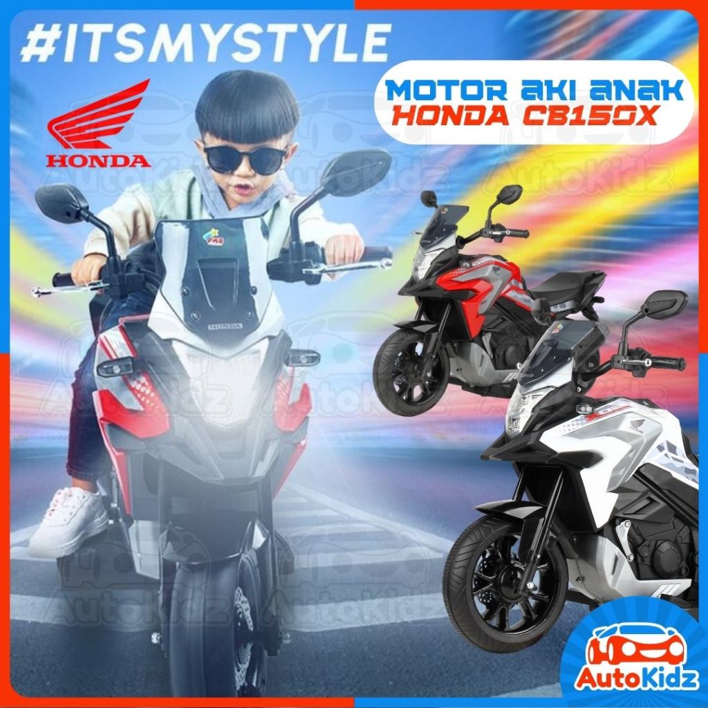 Jual Motor Aki Anak Honda CB150X Lisensi Resmi Motoran Bisa Dinaiki ...