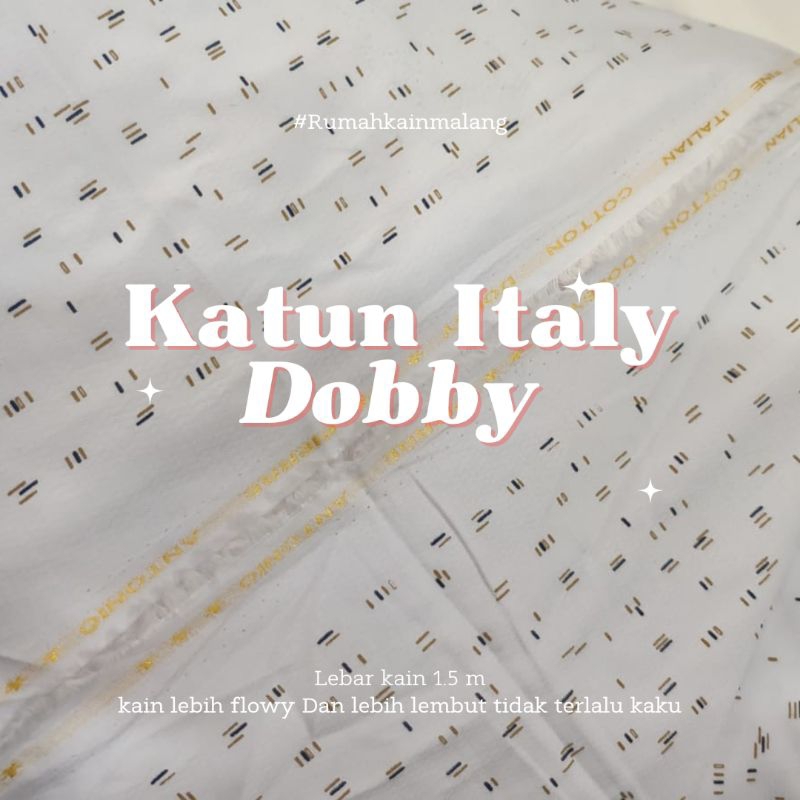 Jual KAIN KATUN ITALY DOBBY || PREMIUM ( HARGA PER 0.5 METER ) | Shopee ...