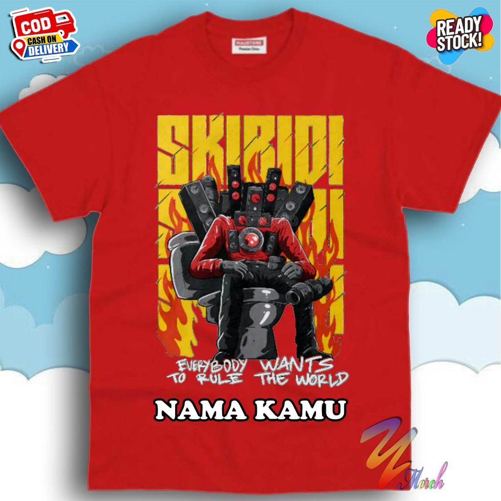 Jual Tshirt Atasan Anak Animasi Skibidi Toilet SPEAKERMAN / Kaos Baju ...