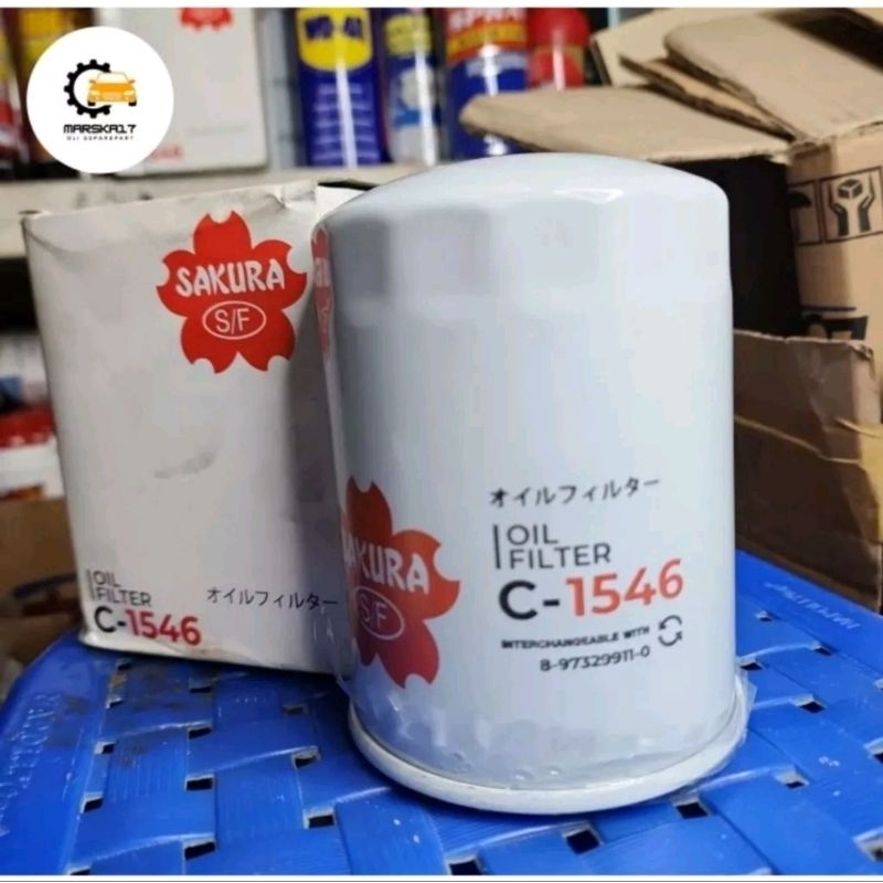 Jual SAKURA OIL FILTER C-1546 Isuzu ELF NHR55, ELF NKR71, ELF NMR71 ...