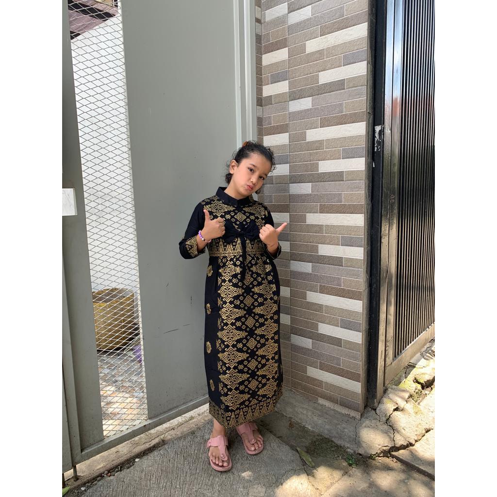 Jual GAMIS DRESS ANAK MOTIF ASHANTY SONGKET PALEMBANG /RUMAH KEBAYA ...